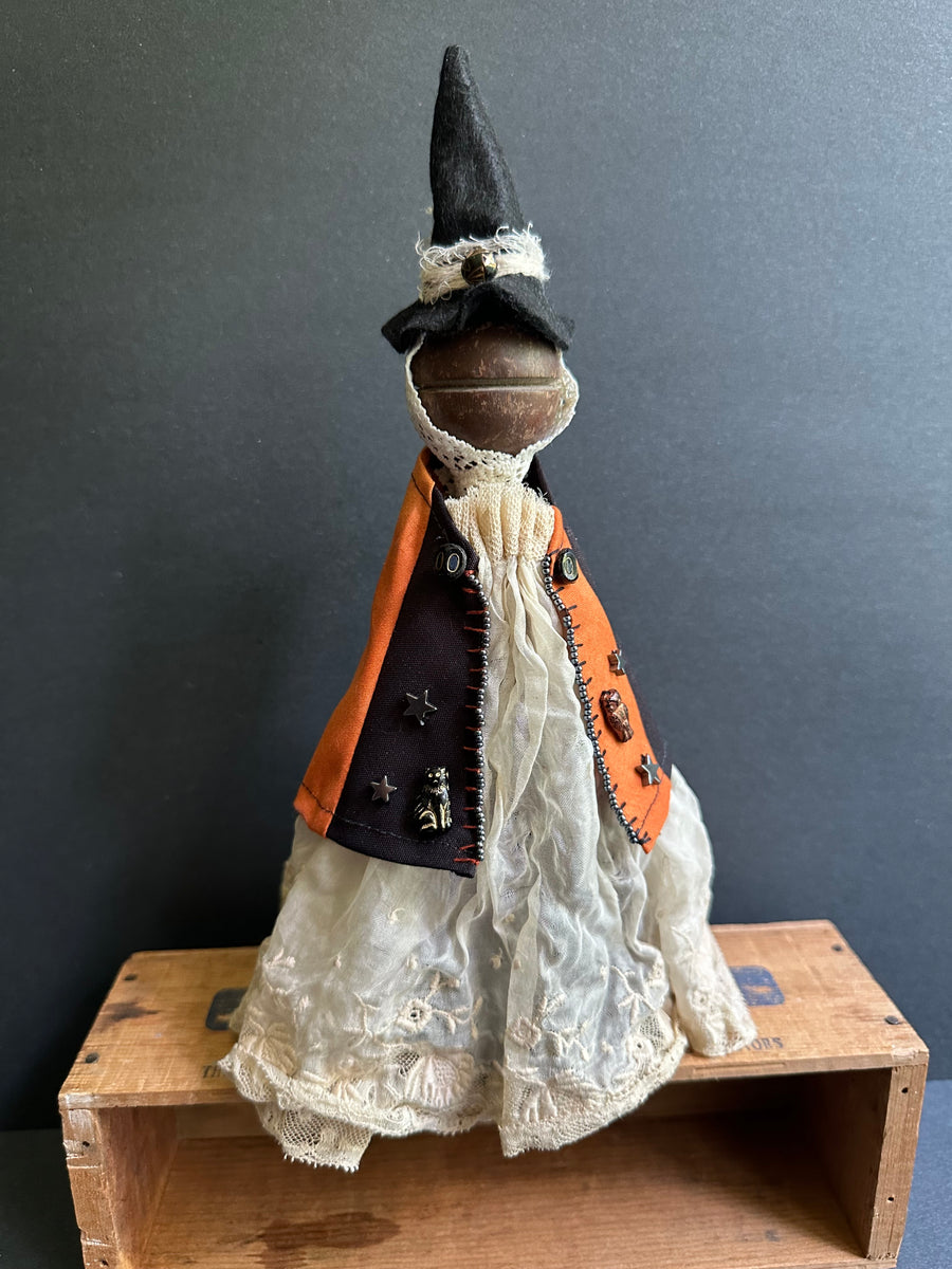 Ghost Peg Doll – Two Mushrooms
